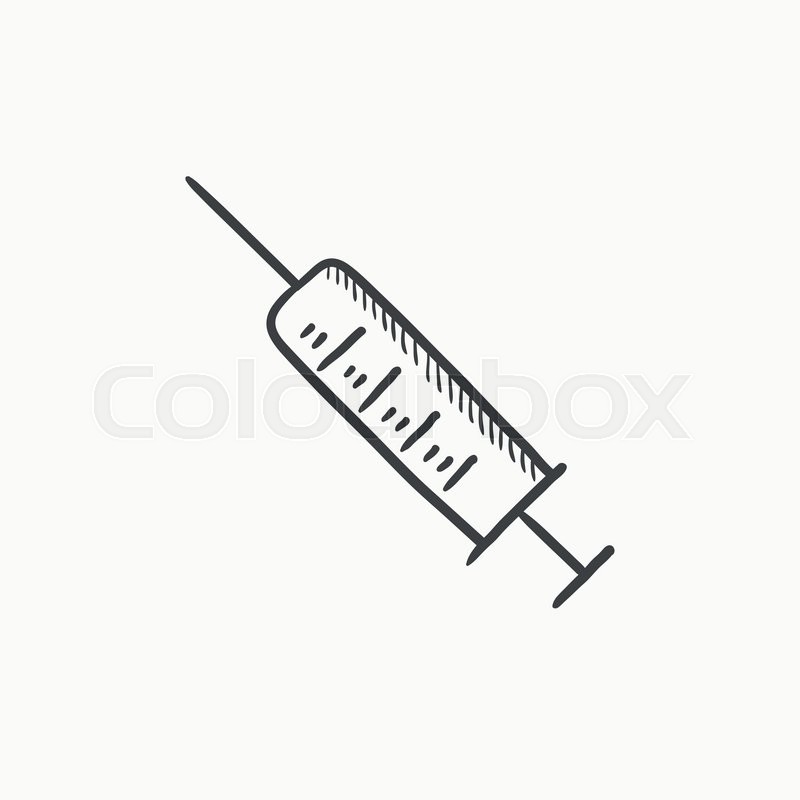 Syringe Needle Drawing