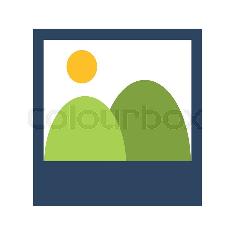 Flat design instant photo icon vector ... | Stock vector | Colourbox