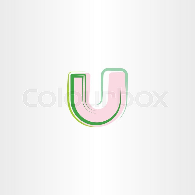 Letter u vector icon symbol element ... | Stock vector | Colourbox