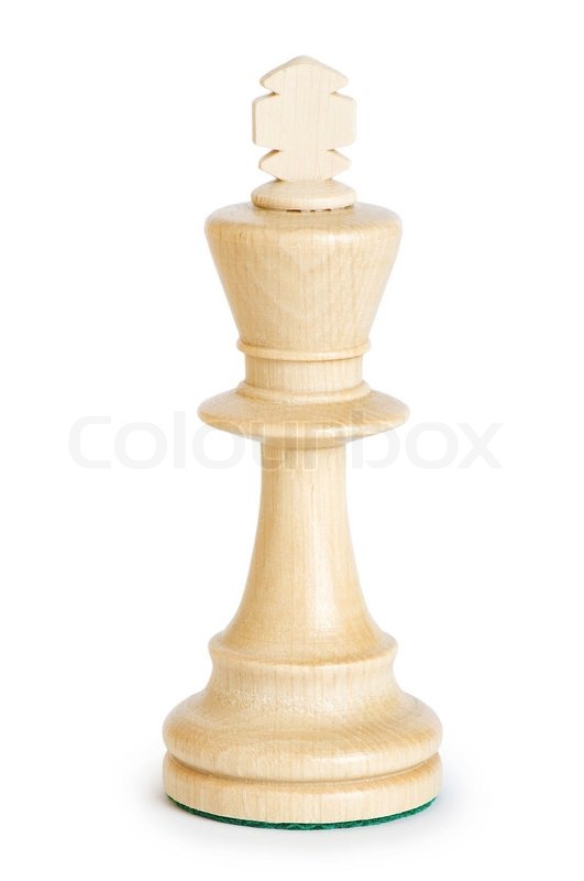 Schach Figur auf dem weißen Hintergrund ... | Stock Bild | Colourbox