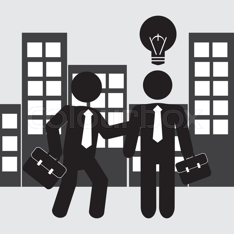 Business concept with pictogram icons ... | Stock vector | Colourbox