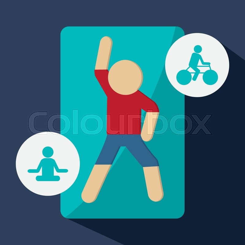 Activity concept with pictogram ... | Stock vector | Colourbox