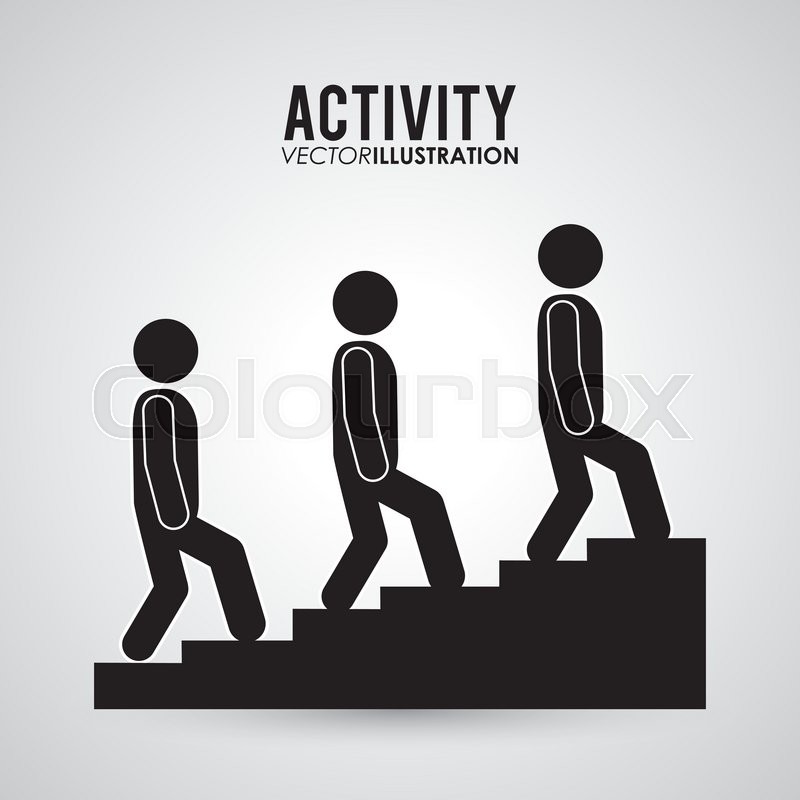 Activity concept with pictogram ... | Stock vector | Colourbox