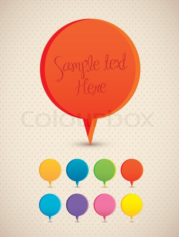 Illustration of colorful text ... | Stock vector | Colourbox