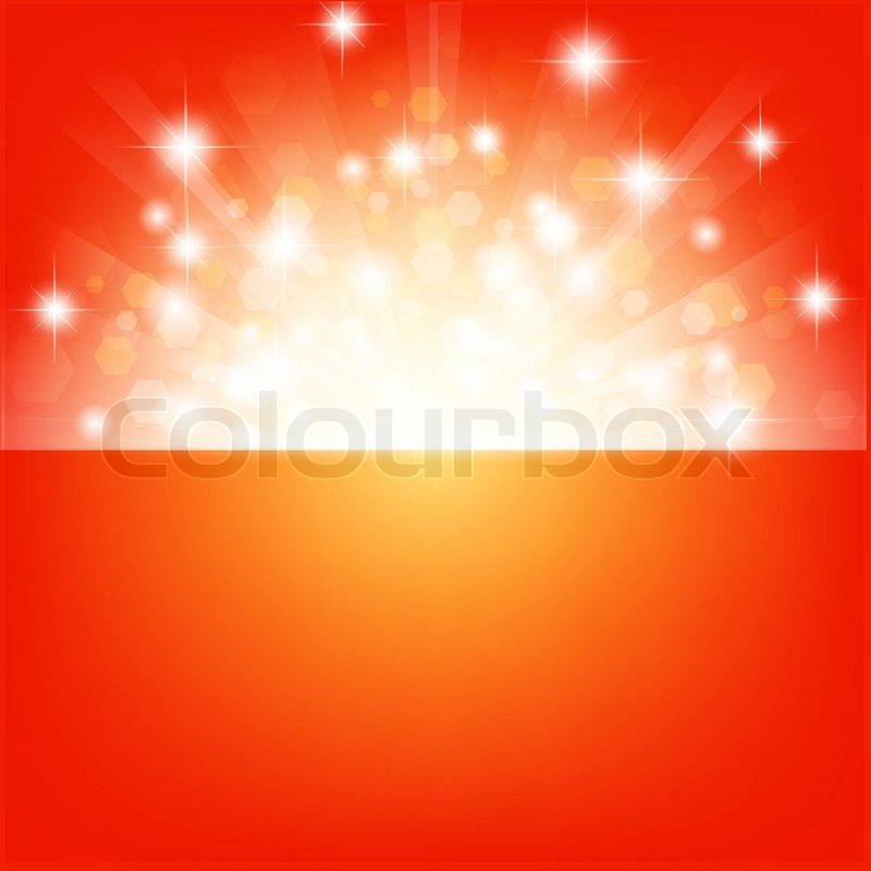Bright background with stars and ... | Stock vector | Colourbox