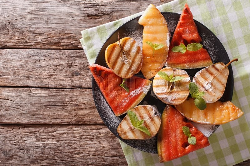 Watermelon, pear, apple and melon ... | Stock image | Colourbox