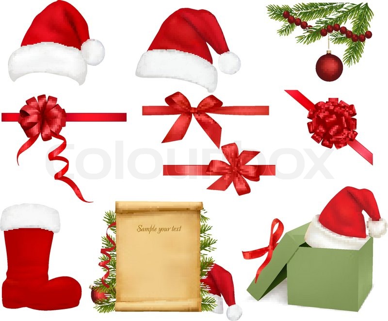 Set of Christmas objects. Vector. | Stock vector | Colourbox