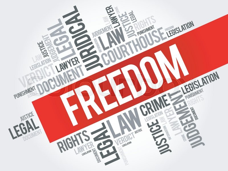 Freedom word cloud concept | Stock vector | Colourbox