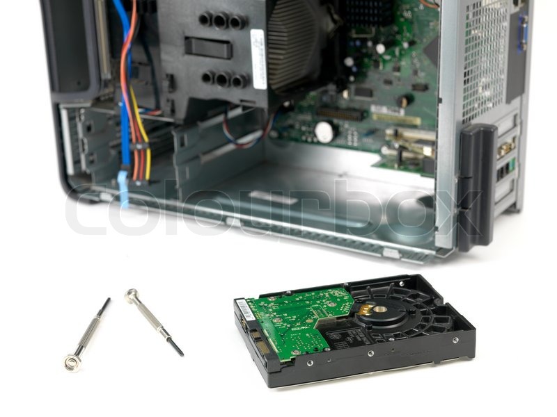 The inner hardware system of a desktop ... | Stock image | Colourbox