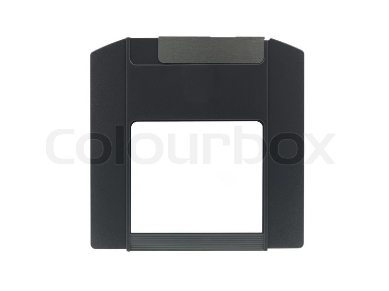 A backup zip drive disk isolated ... | Stock image | Colourbox