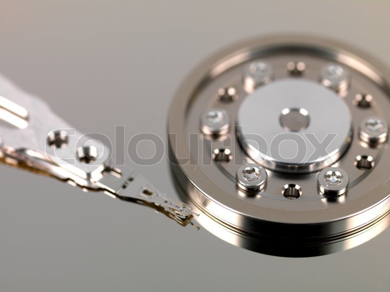 Eine Computer-Festplatte vor einem ... | Stock Bild | Colourbox