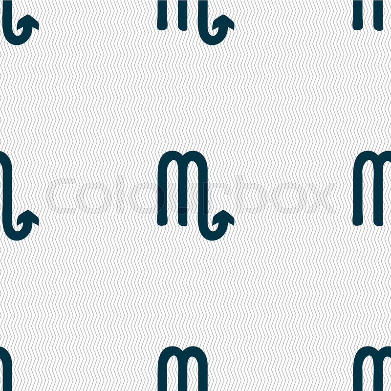 Scorpio sign. Seamless pattern with ... | Stock vector | Colourbox