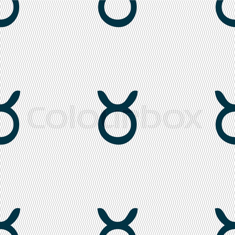 Taurus sign. Seamless pattern with ... | Stock vector | Colourbox