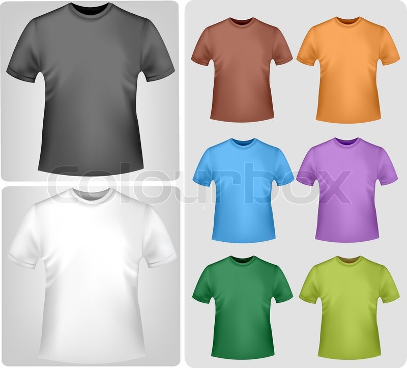 Shirts. Photo-realistic vector ... | Stock vector | Colourbox