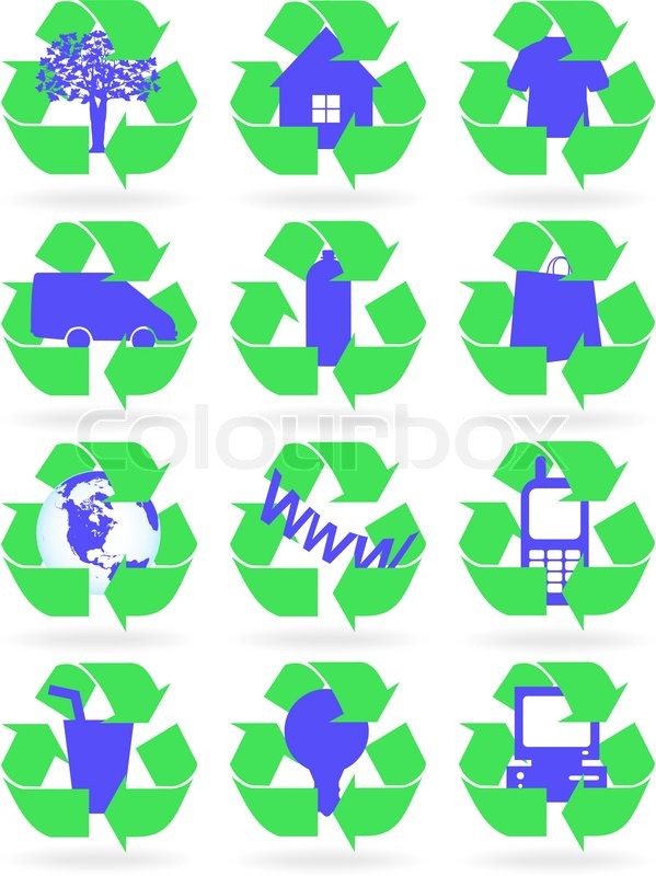 Genbrug vektor tegn | Stock vektor | Colourbox