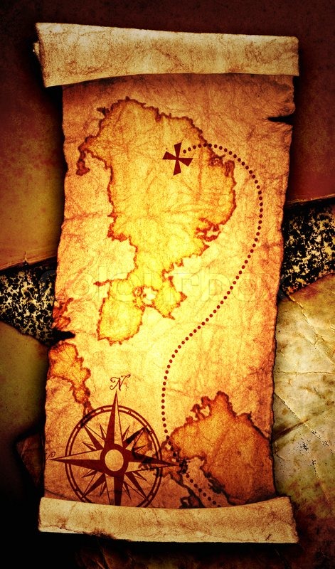 Old Treasure Map Background