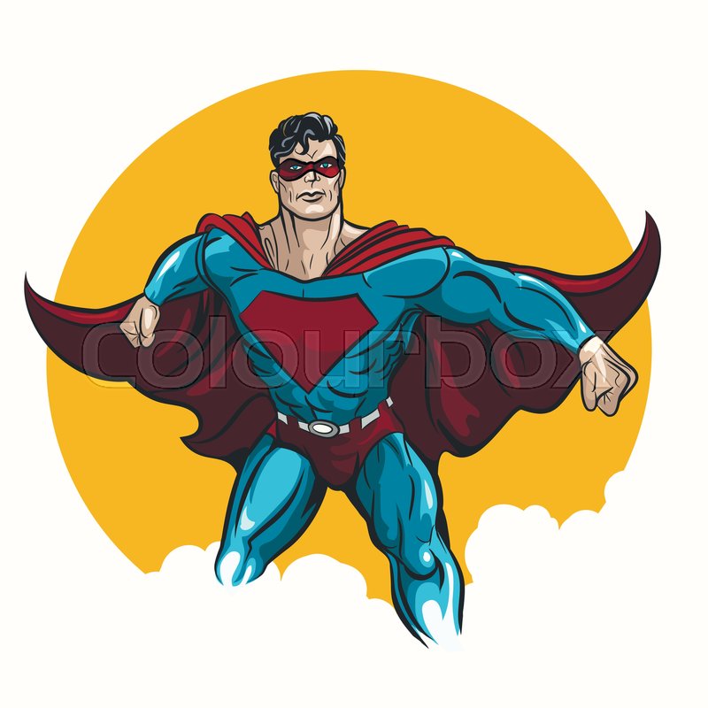 Superman Cartoon Standing