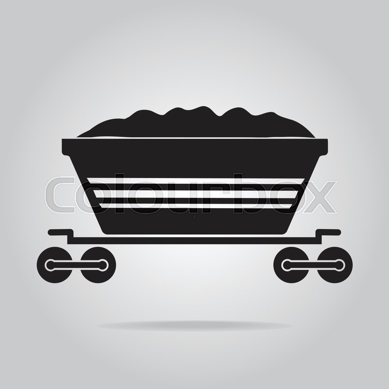 Coal Train Icon, symbol vector ... | Stock vector | Colourbox