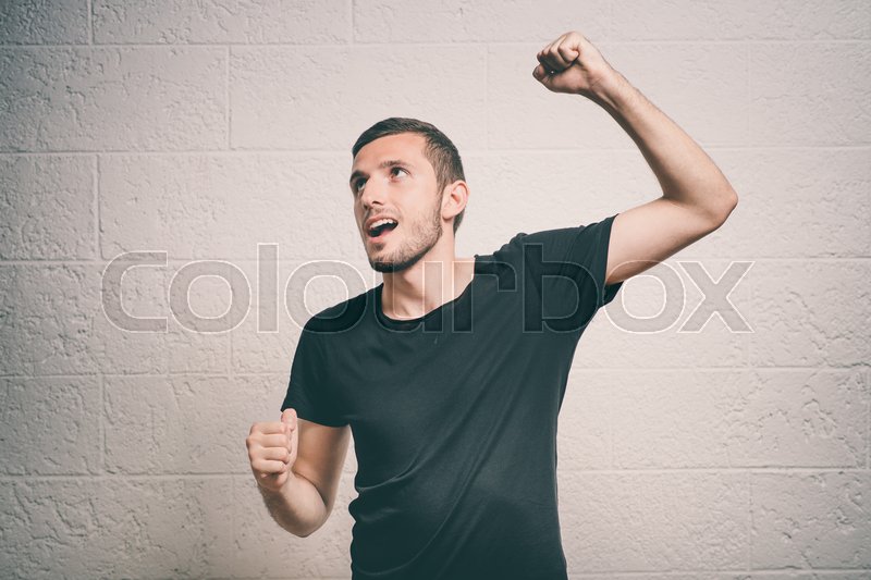 Joyful, a very happy man | Stock image | Colourbox