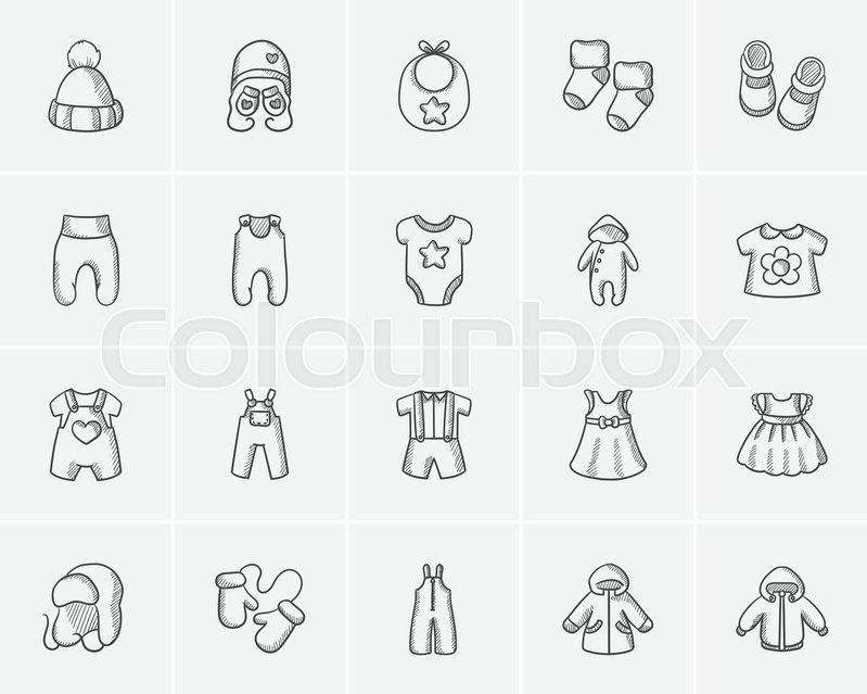 Baby Clothes Outline