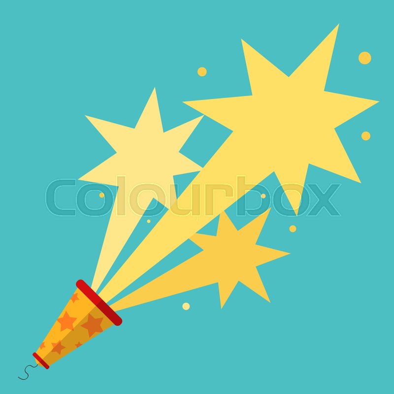 Poppers on a green background. Green ... | Stock vector | Colourbox