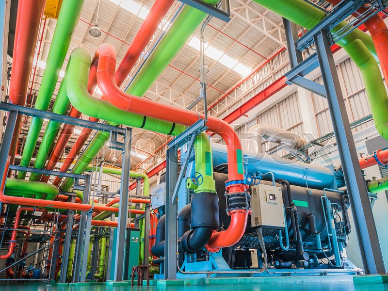 Electric driven chiller package with ... | Stock image | Colourbox