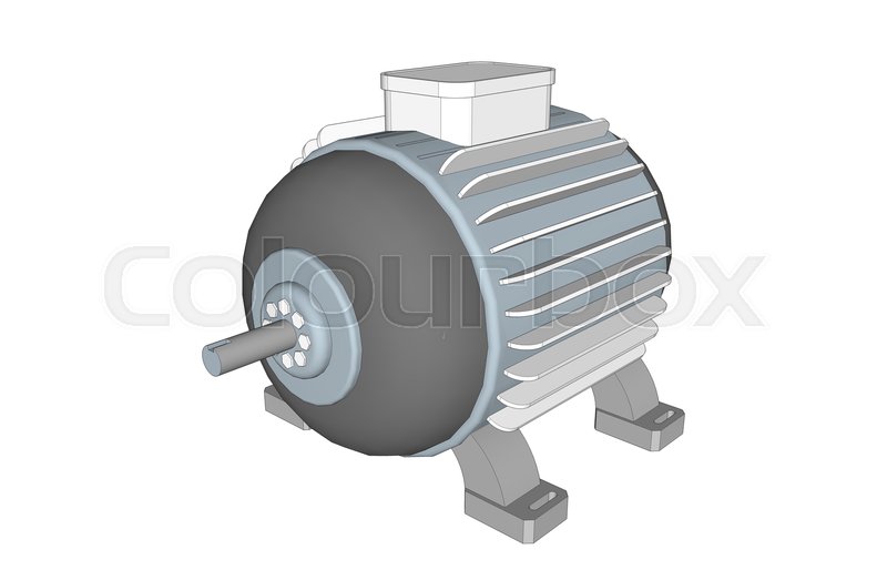 Induction motor , Electrical motor 3d ... | Stock image | Colourbox