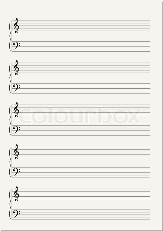 Notes paper sheet for background or ... | Stock vector | Colourbox