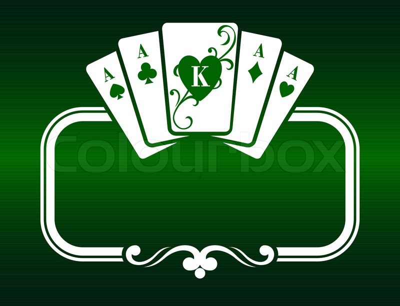 Poker frame with cards as a symbol of ... | Stock vector | Colourbox