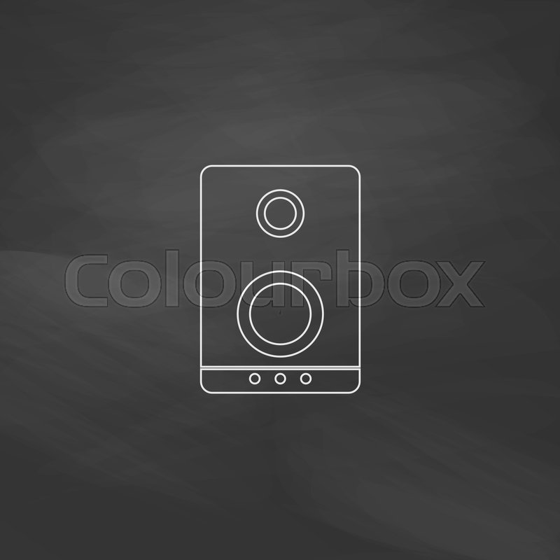 Speaker Simple line vector button. ... | Stock vector | Colourbox