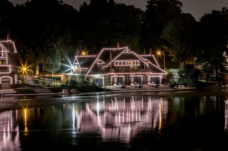 Boathouse Row in Philadelphia as the ... | Stock image | Colourbox