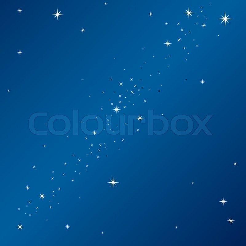 Vector illustration of cartoon Milky Way in the sky | Stock Vector ...