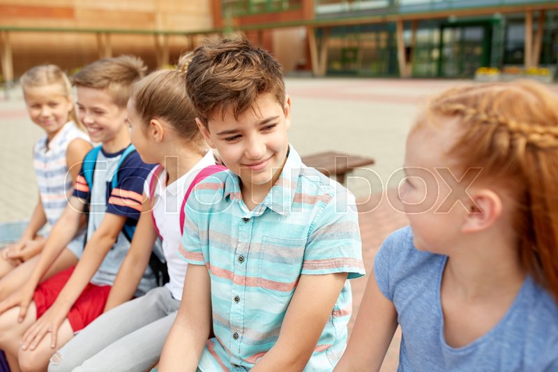 Excited Elementary Student