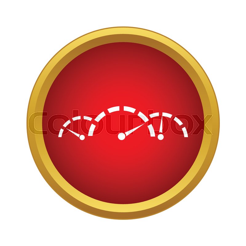 Dashboard icon in simple style on a ... | Stock vector | Colourbox