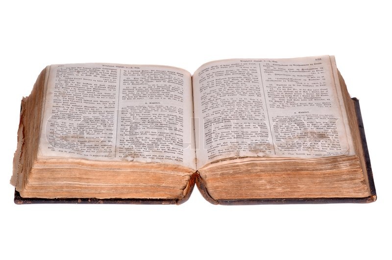 Old bible, over 100 years old, taken on ... | Stock image | Colourbox