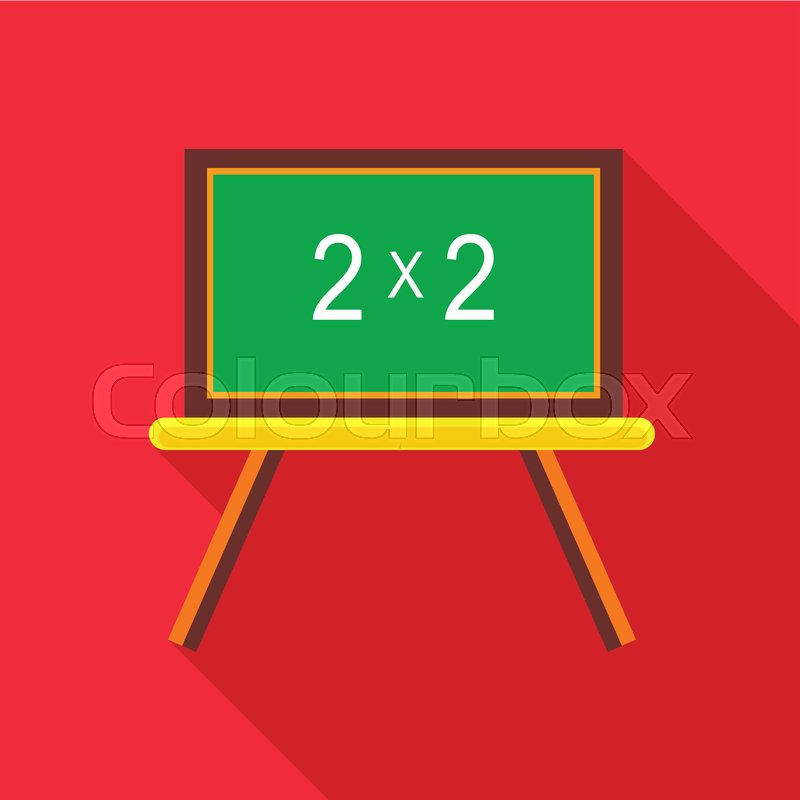 Chalkboard with simple mathematical ... | Stock vector | Colourbox