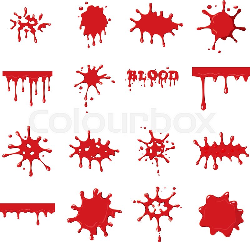 Simple blood set. Universal blood set ... | Stock vector | Colourbox