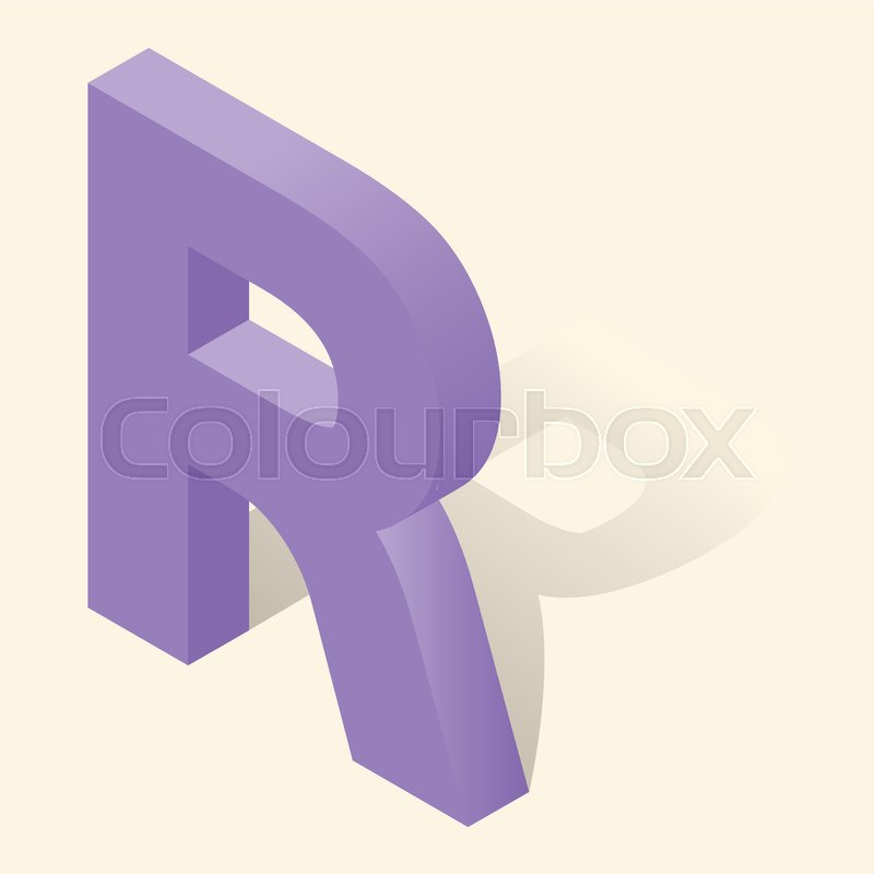 Letter R Design 3d