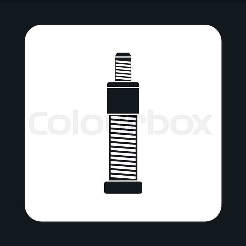 Bolt icon in simple style isolated on ... | Stock vector | Colourbox