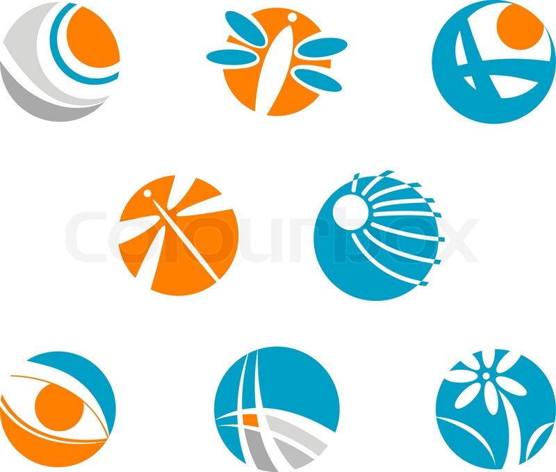 Set of color symbols isolated on white | Stock vector | Colourbox