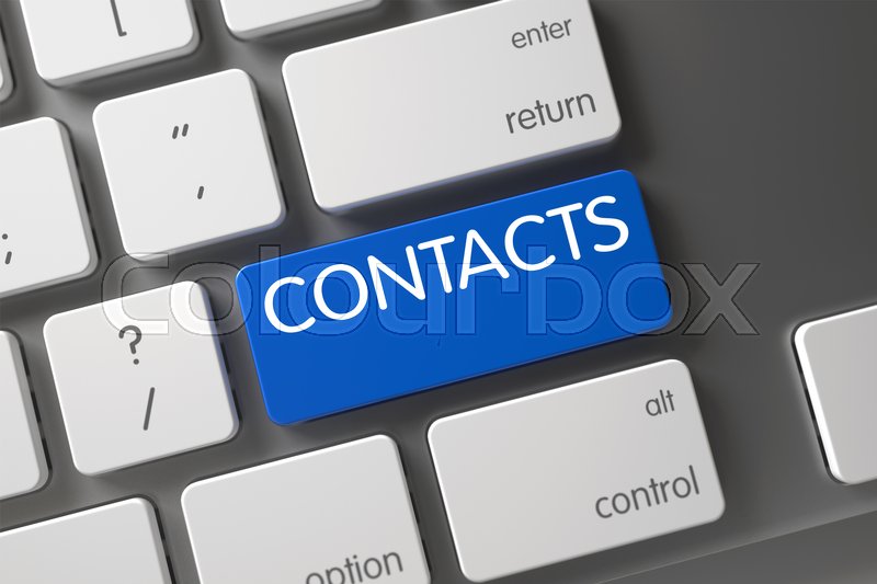 Contacts Concept Computer Keyboard with ... | Stock image | Colourbox