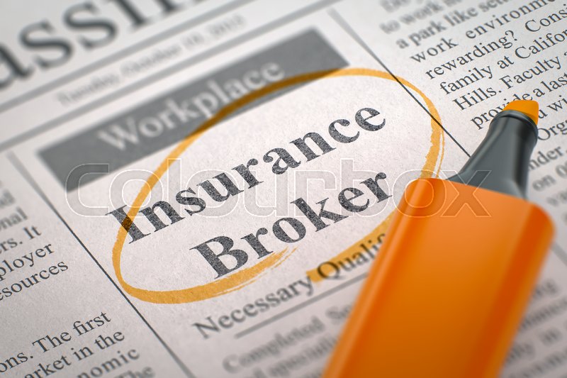 Insurance Broker - Advertisements and ... | Stock image | Colourbox