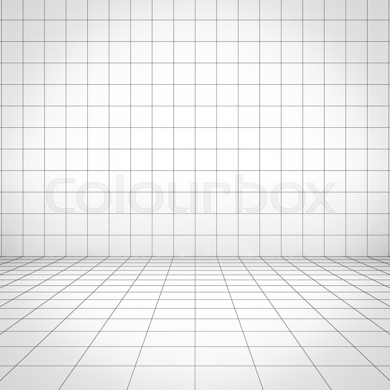 Grid background perspective view. 3D ... | Stock image | Colourbox