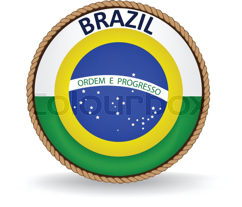 Official seal of Brazil. | Stock vector | Colourbox