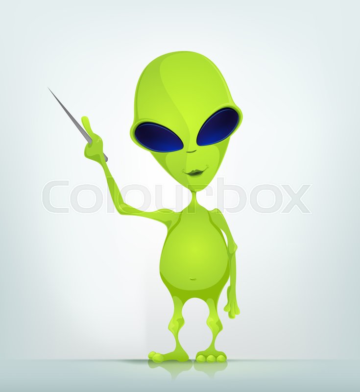 Cartoon Character Funny Alien Isolated ... | Stock image | Colourbox