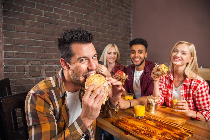 People Eating Junk Food