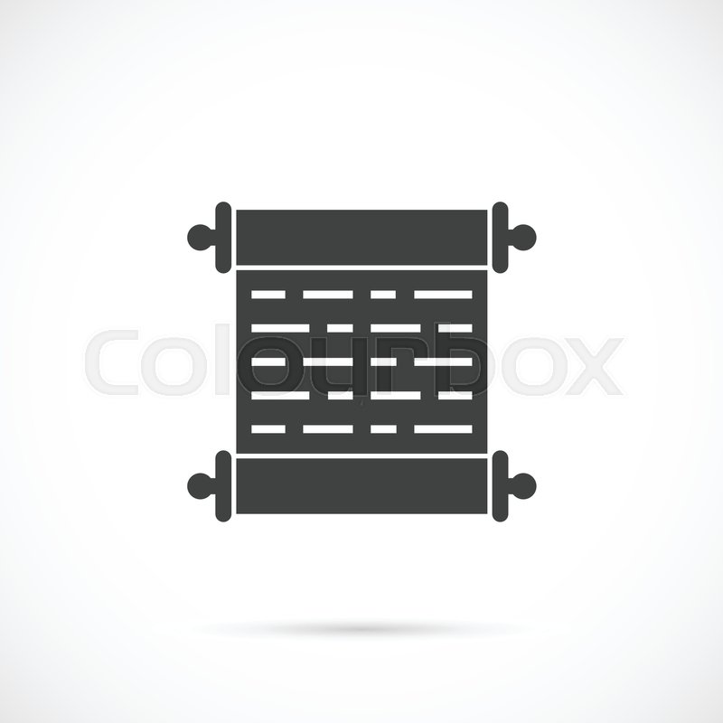 Scroll icon | Stock vector | Colourbox