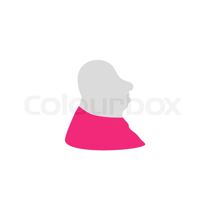 Profile Icon Vector. Flat simple color ... | Stock vector | Colourbox