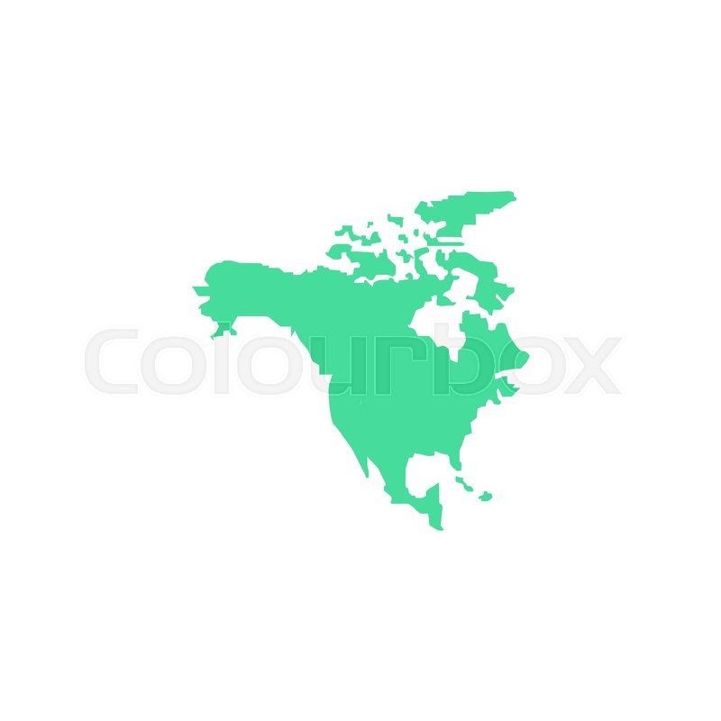 North America Icon Vector. Flat simple ... | Stock vector | Colourbox