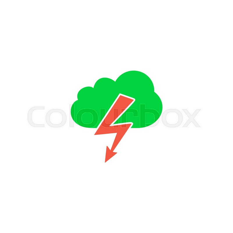 Lightning Icon Vector. Flat simple ... | Stock vector | Colourbox